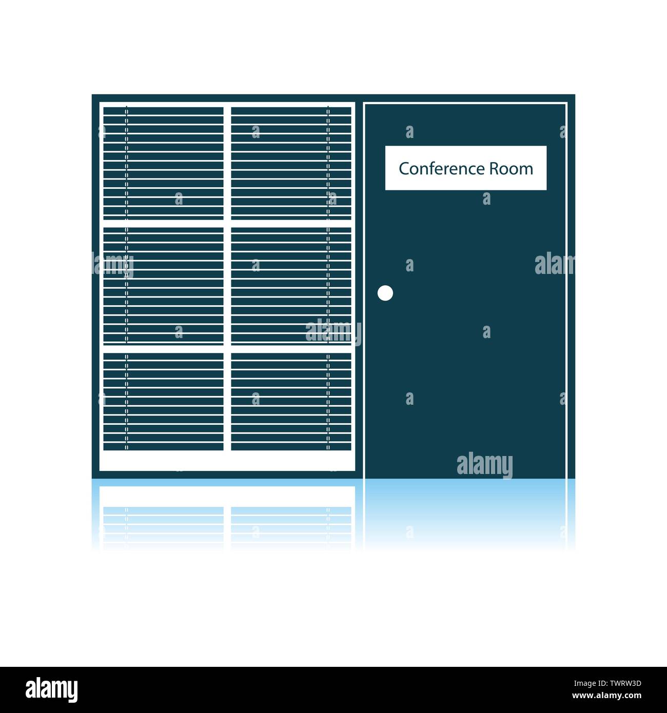 Blue conference room Stock Vector Images - Alamy