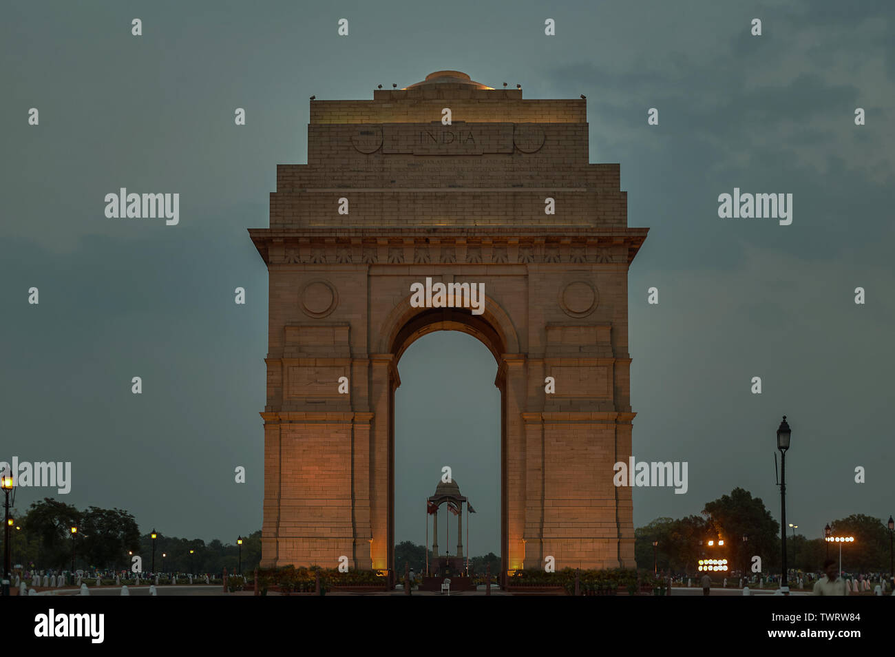 12-jun-2004 India Gate memorial of the first world war New Delhi, India ...