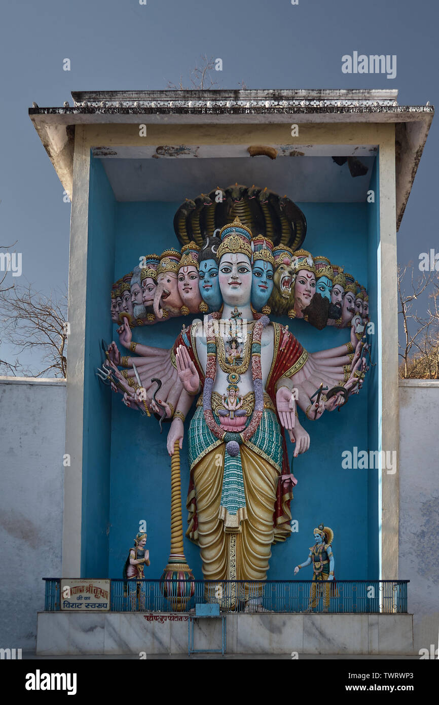 16 Feb 2005-A 35 feet tall statue of Lord Krishna depicting the ...