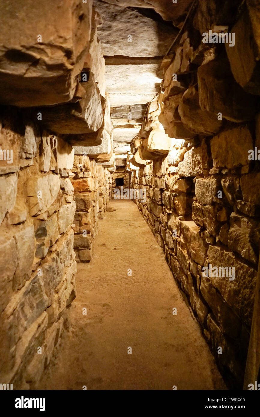 Chavin de Huantar, Ancash / Peru: 12 June, 2016: view of the ...