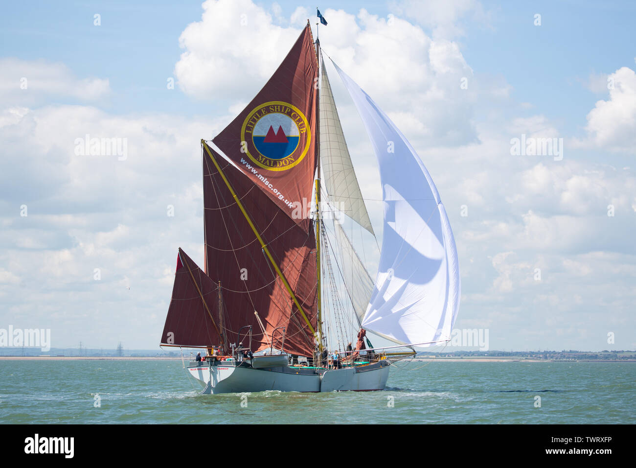 Thames Estuary, United Kingdom. 22nd June, 2019. Blue Mermaid ...