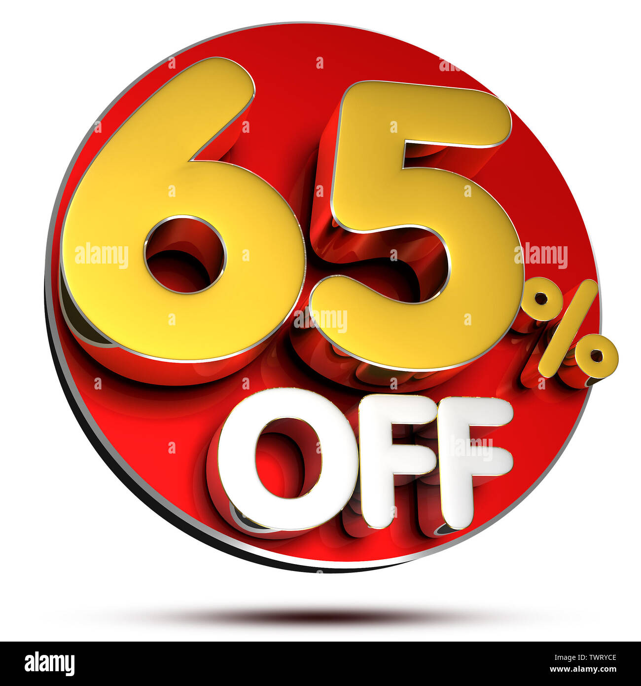65 percent on white background hi-res stock photography and images - Alamy