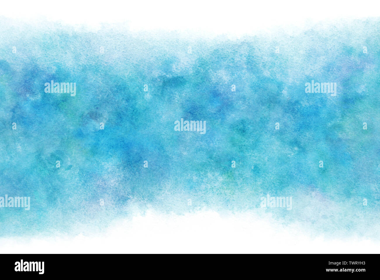 Pastel color blue water wave abstract or natural watercolor paint ...