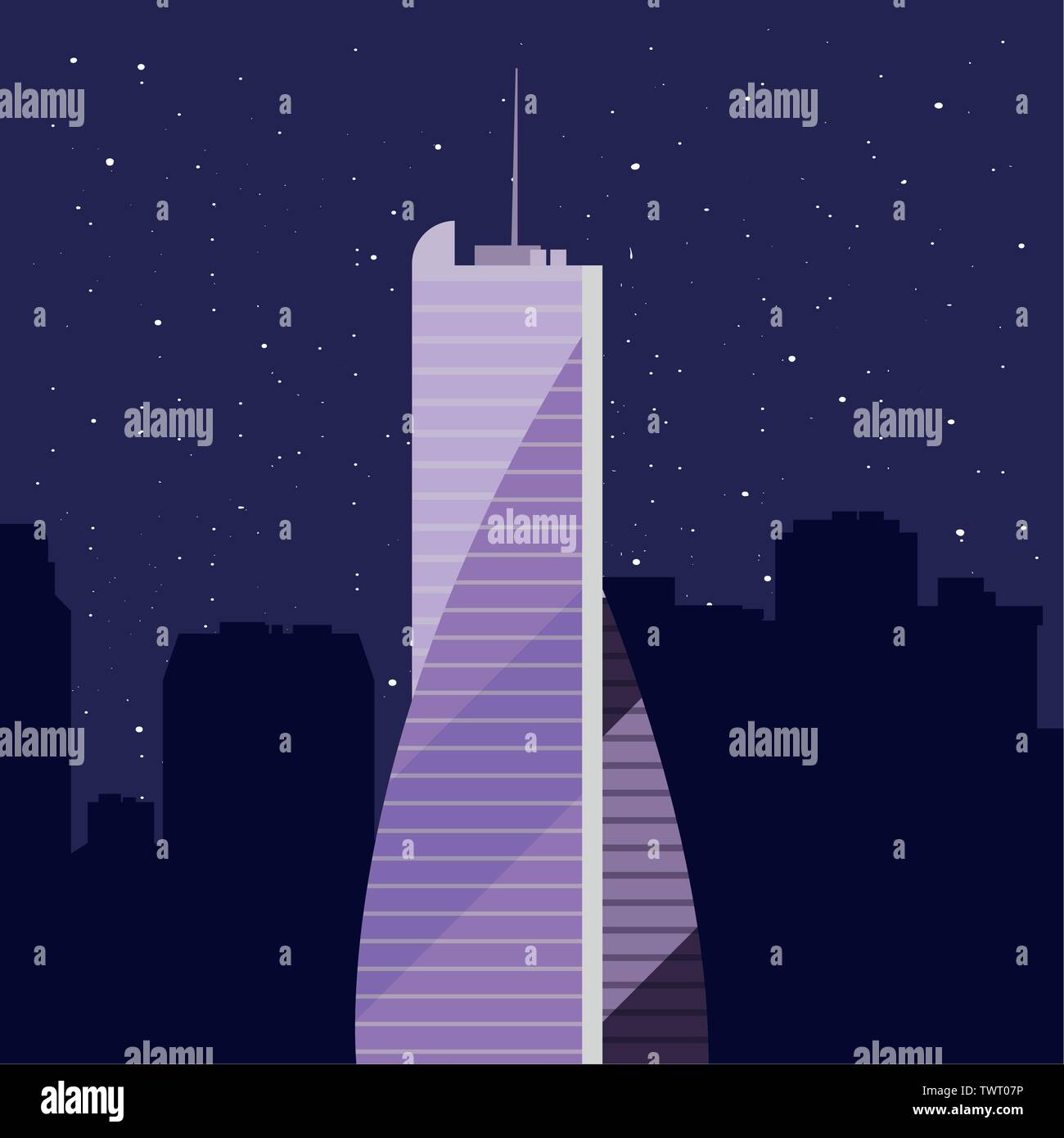 skyscraper urban city town sky background vector illustration Stock ...