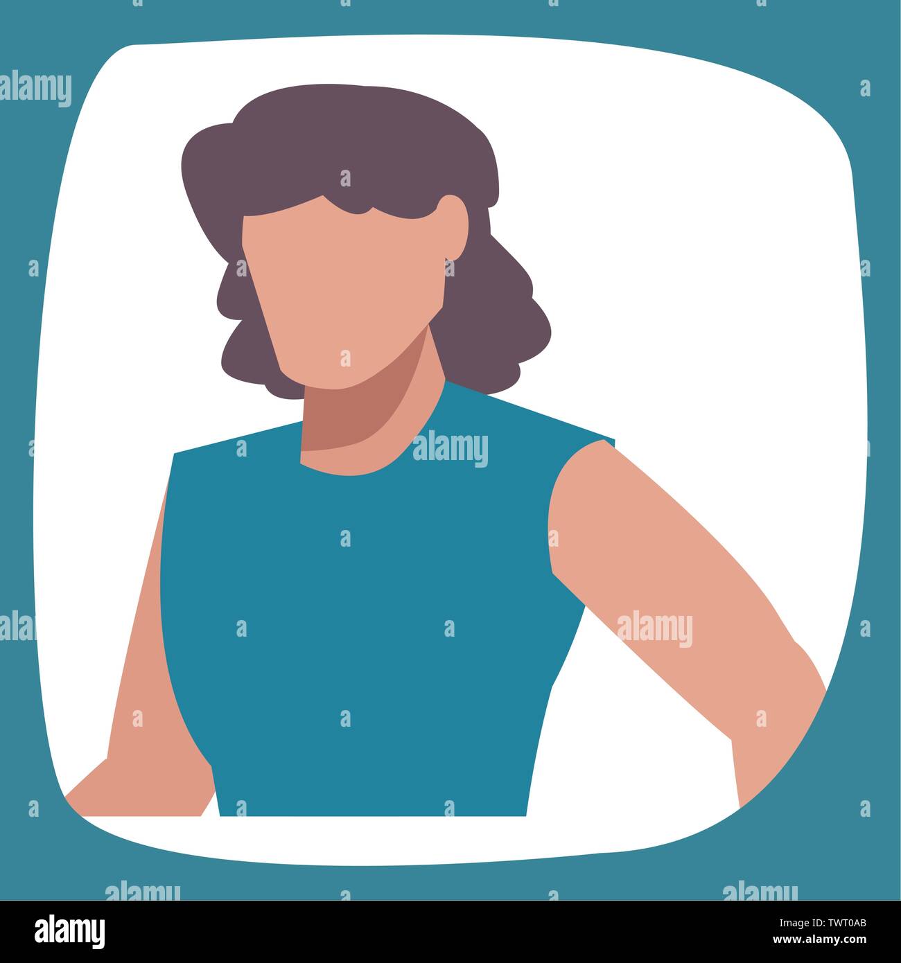 man character portrait cartoon design vector illustration Stock Vector ...