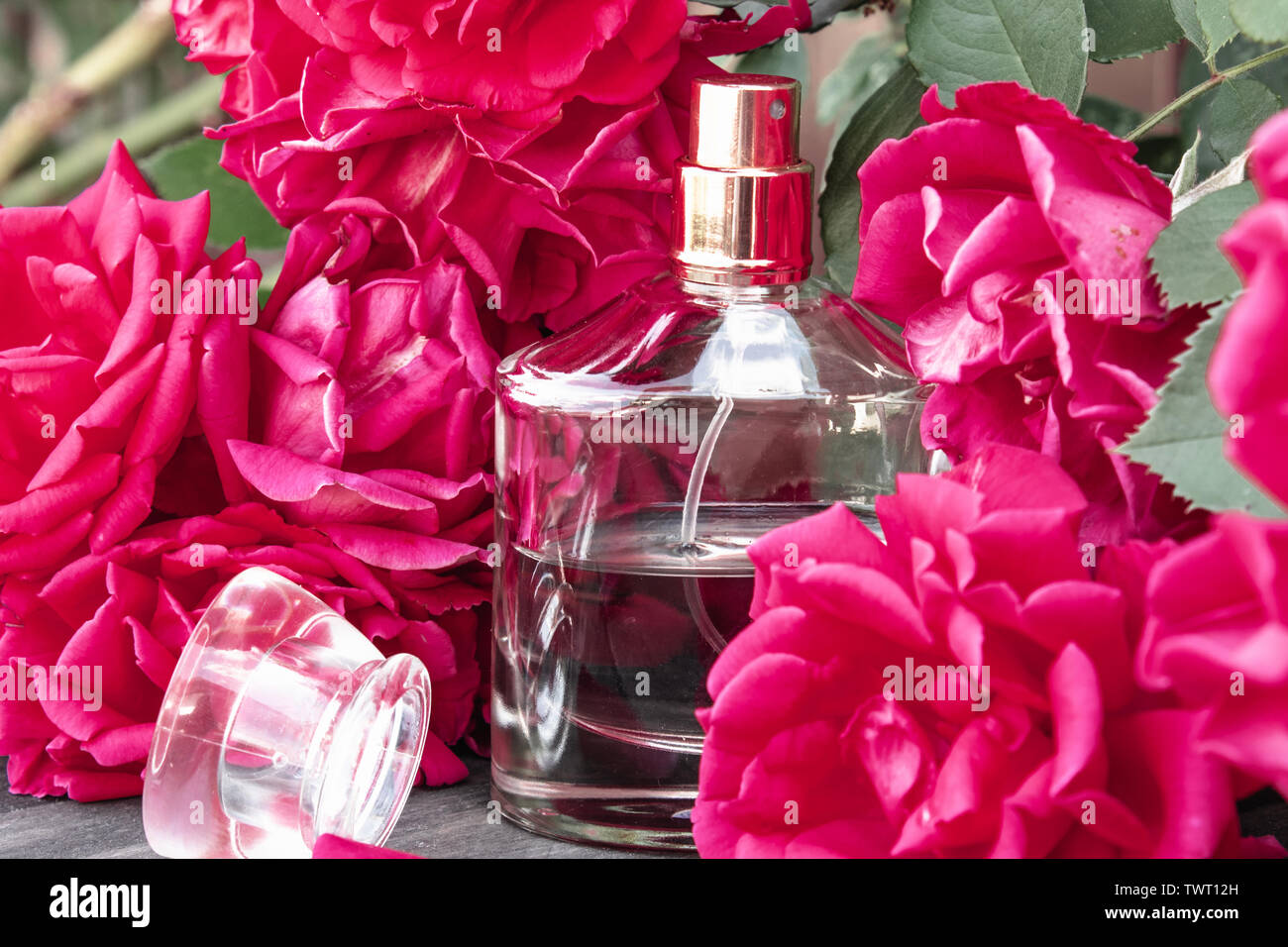 Roses perfume bottle hi-res stock photography and images - Alamy