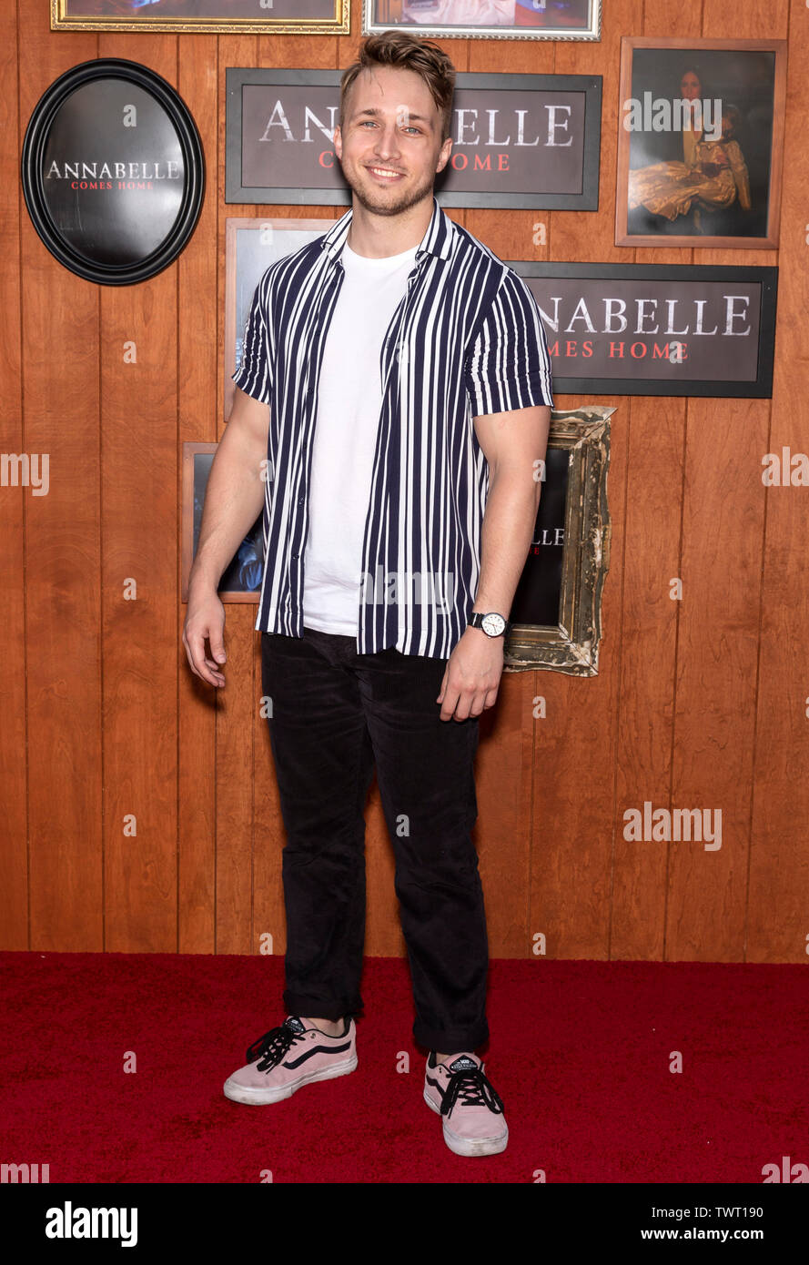 Westwood, CA - June 20, 2019: Shayne Topp arrives for the Premiere Of ...