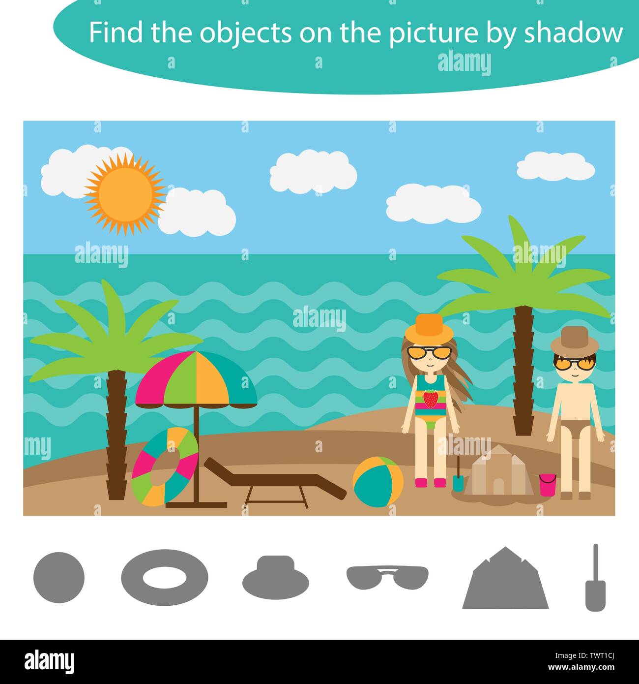 Find your beach Stock Vector Images - Alamy