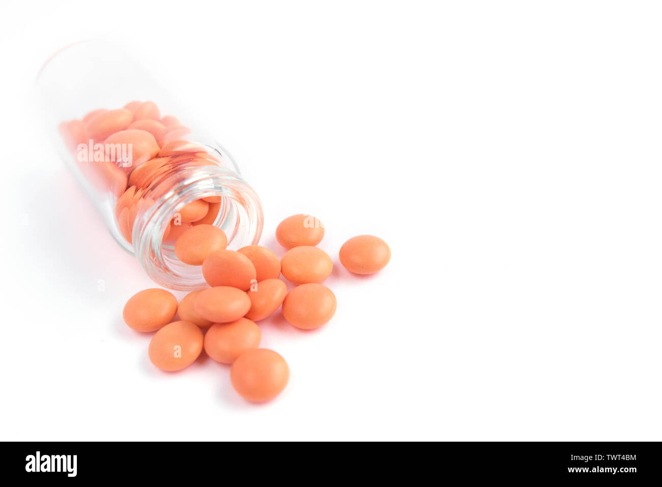Orange tablets from glass hi-res stock photography and images - Alamy