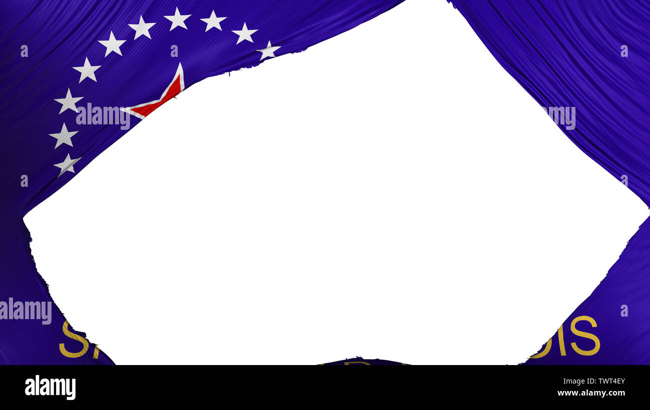 Divided Springfield capital city flag Stock Photo - Alamy