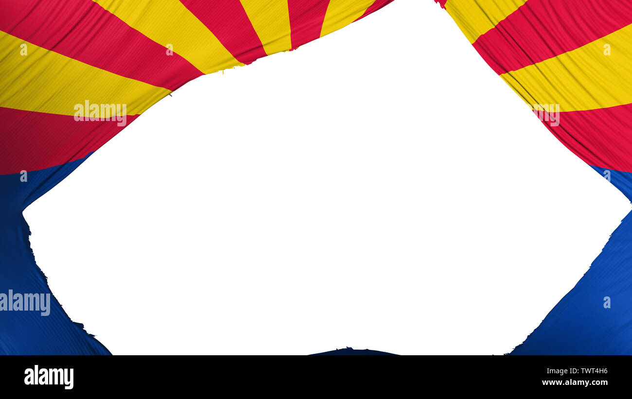 Divided Arizona state flag Stock Photo - Alamy