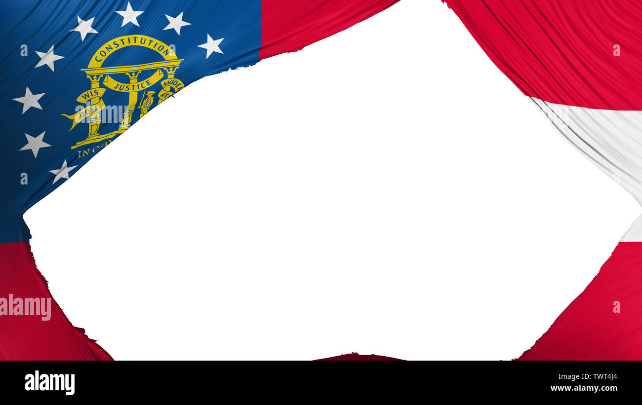 Divided Georgia state flag Stock Photo - Alamy