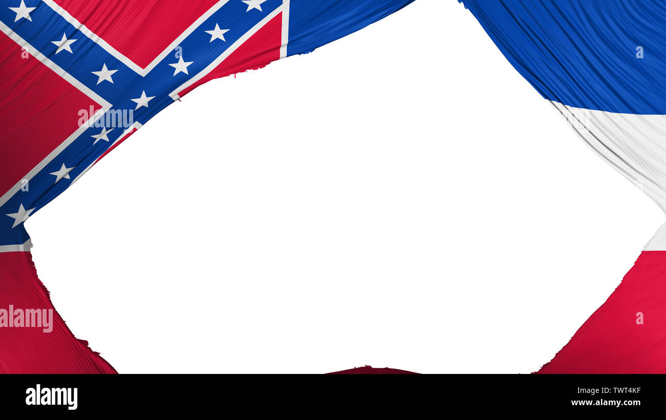 Divided Mississippi state flag Stock Photo - Alamy