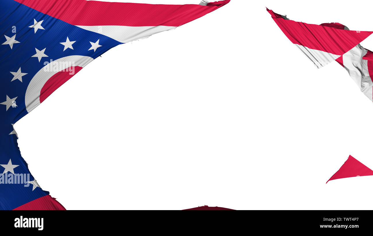 Divided Ohio state flag Stock Photo - Alamy