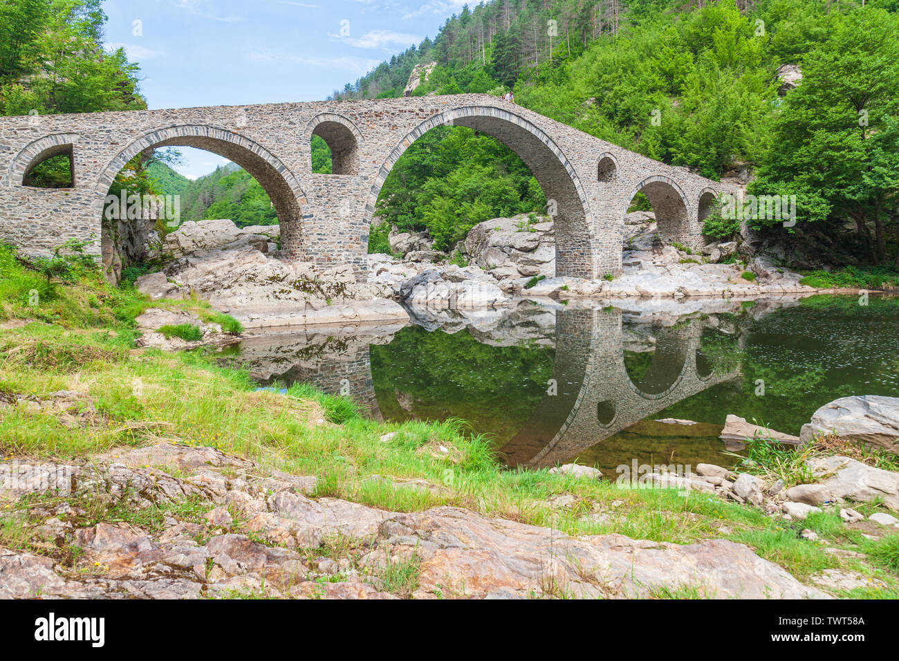 The Dyavolski most is an arch bridge over the Arda River situated in a ...
