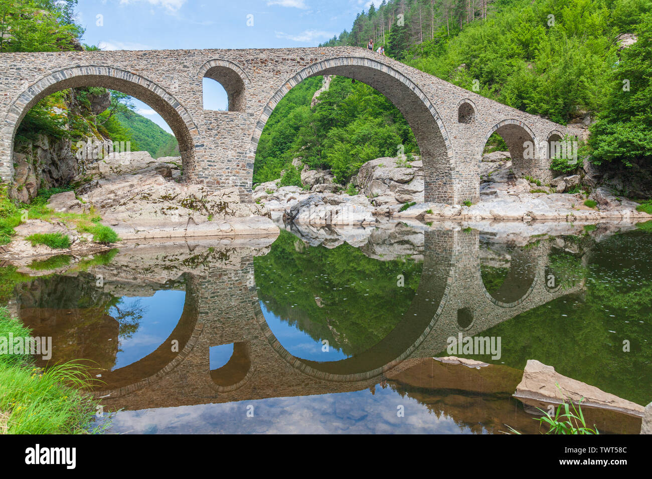 The Dyavolski most is an arch bridge over the Arda River situated in a ...