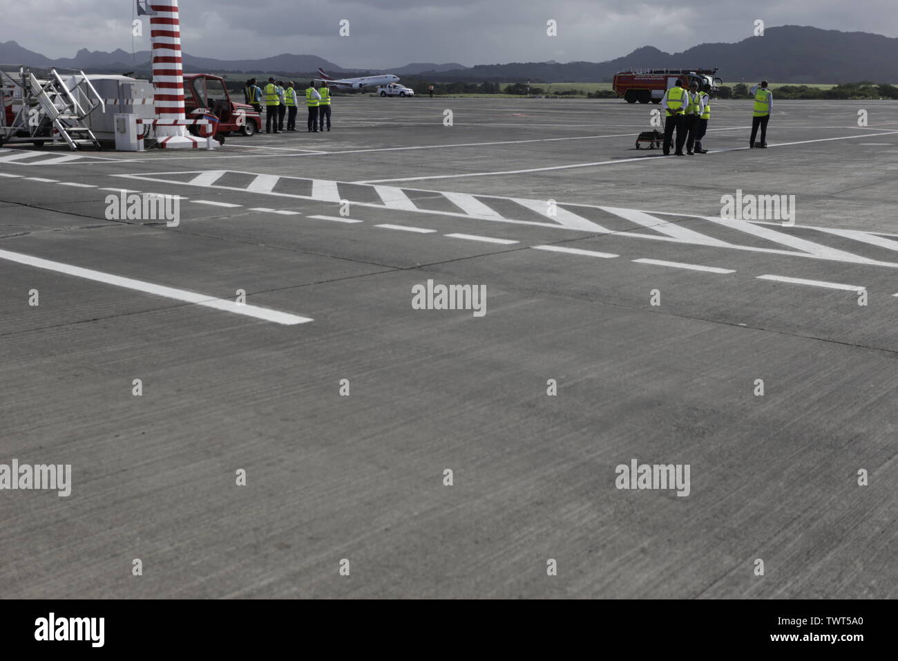Le Chagos Archipelago a atterri à Maurice, vendredi 21 juin Stock Photo ...