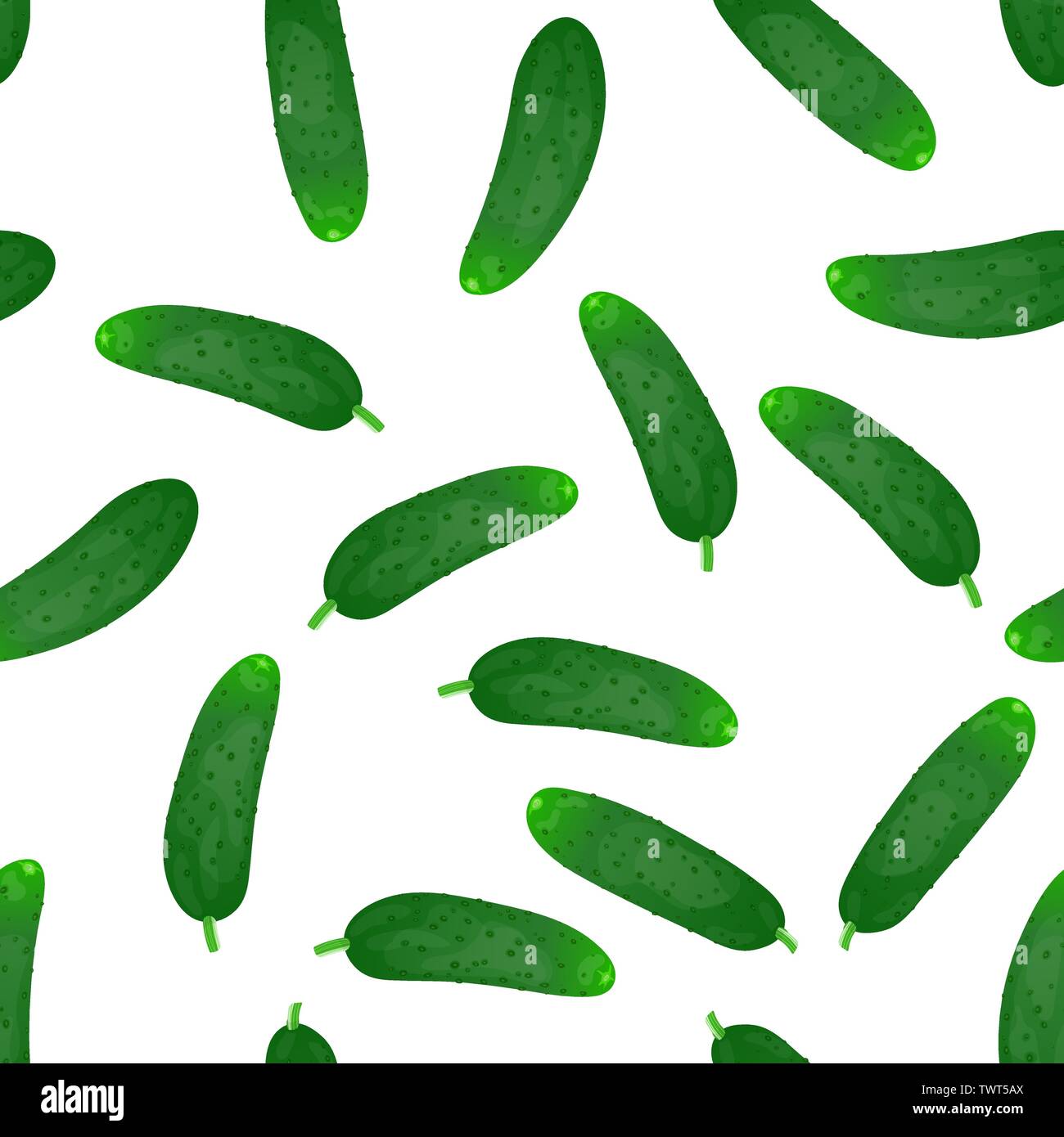 Cucumbers vegetable. Seamless pattern background. Vector illustration ...