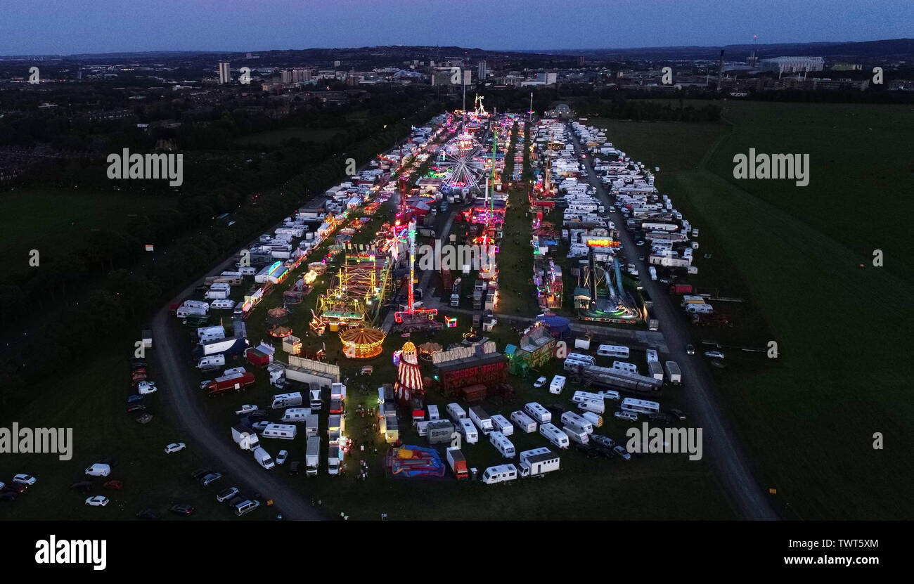 The Hoppings fair, one of Europe's largest travelling funfairs, on Town ...
