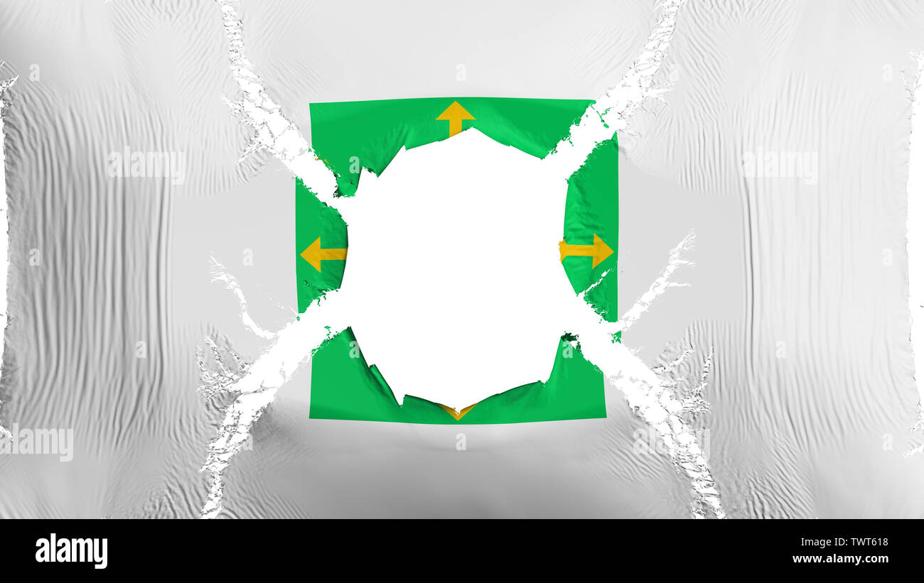 Brasilia flag with a hole Stock Photo - Alamy
