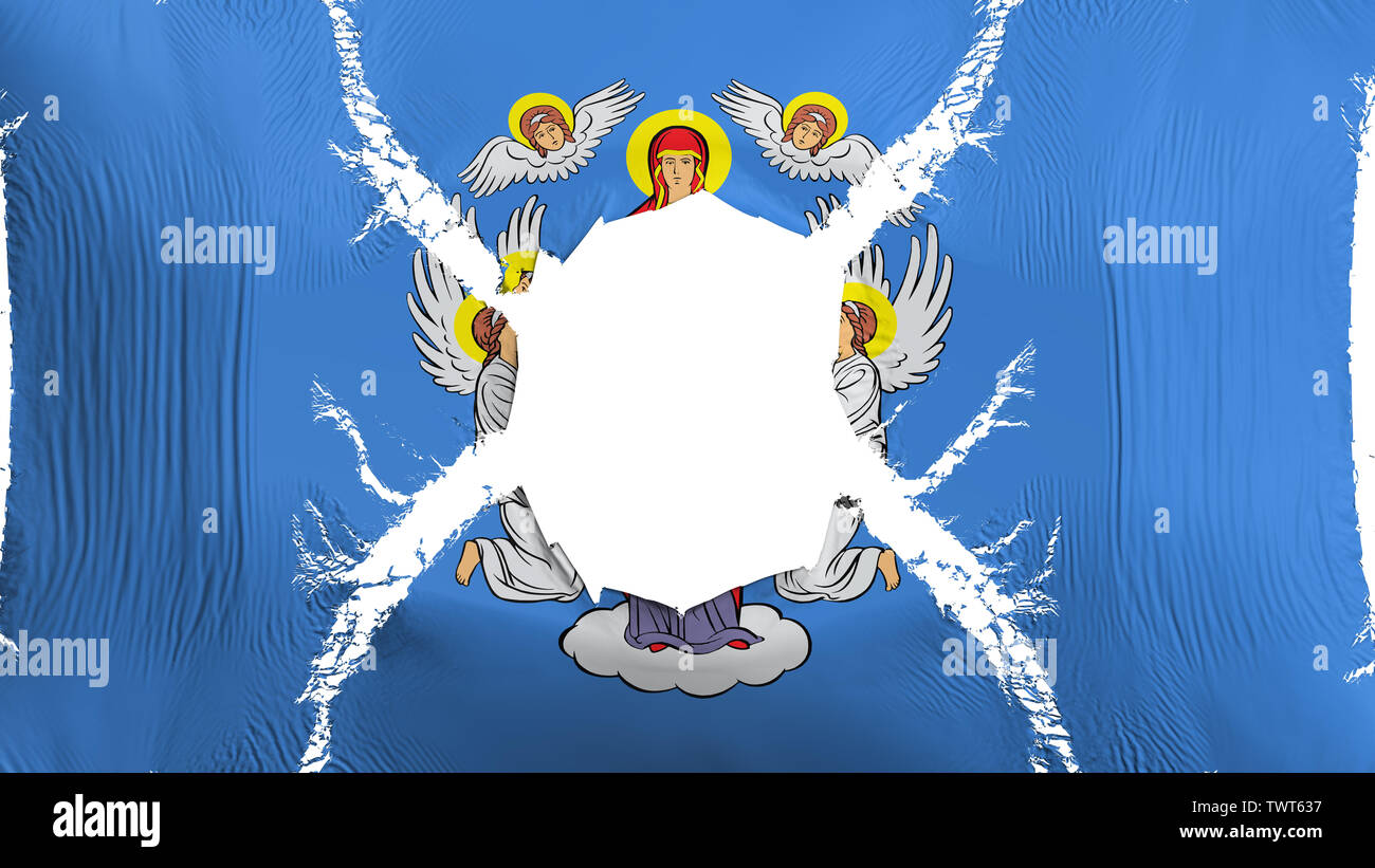 Minsk flag with a hole Stock Photo - Alamy