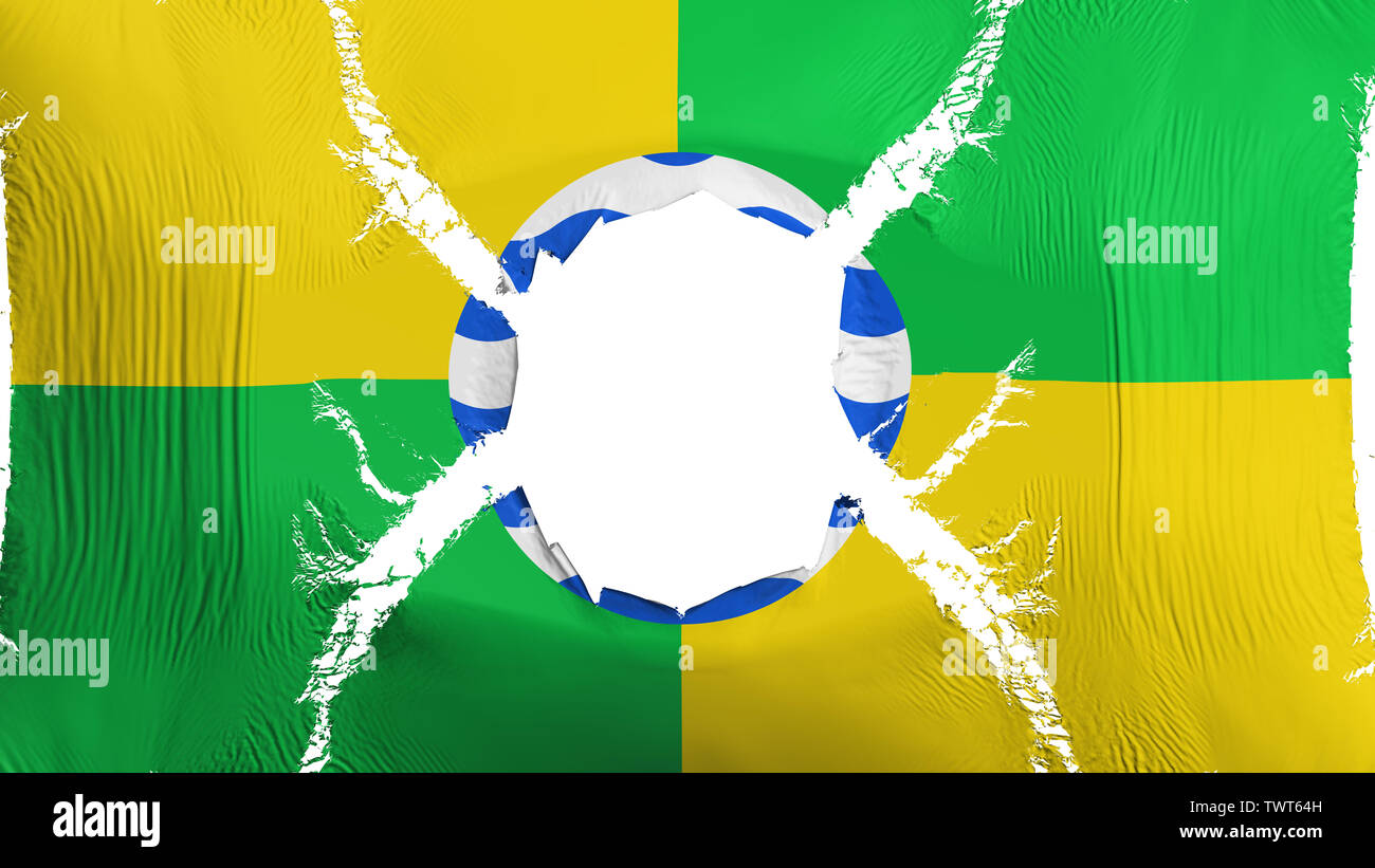 Nairobi city flag with a hole Stock Photo - Alamy