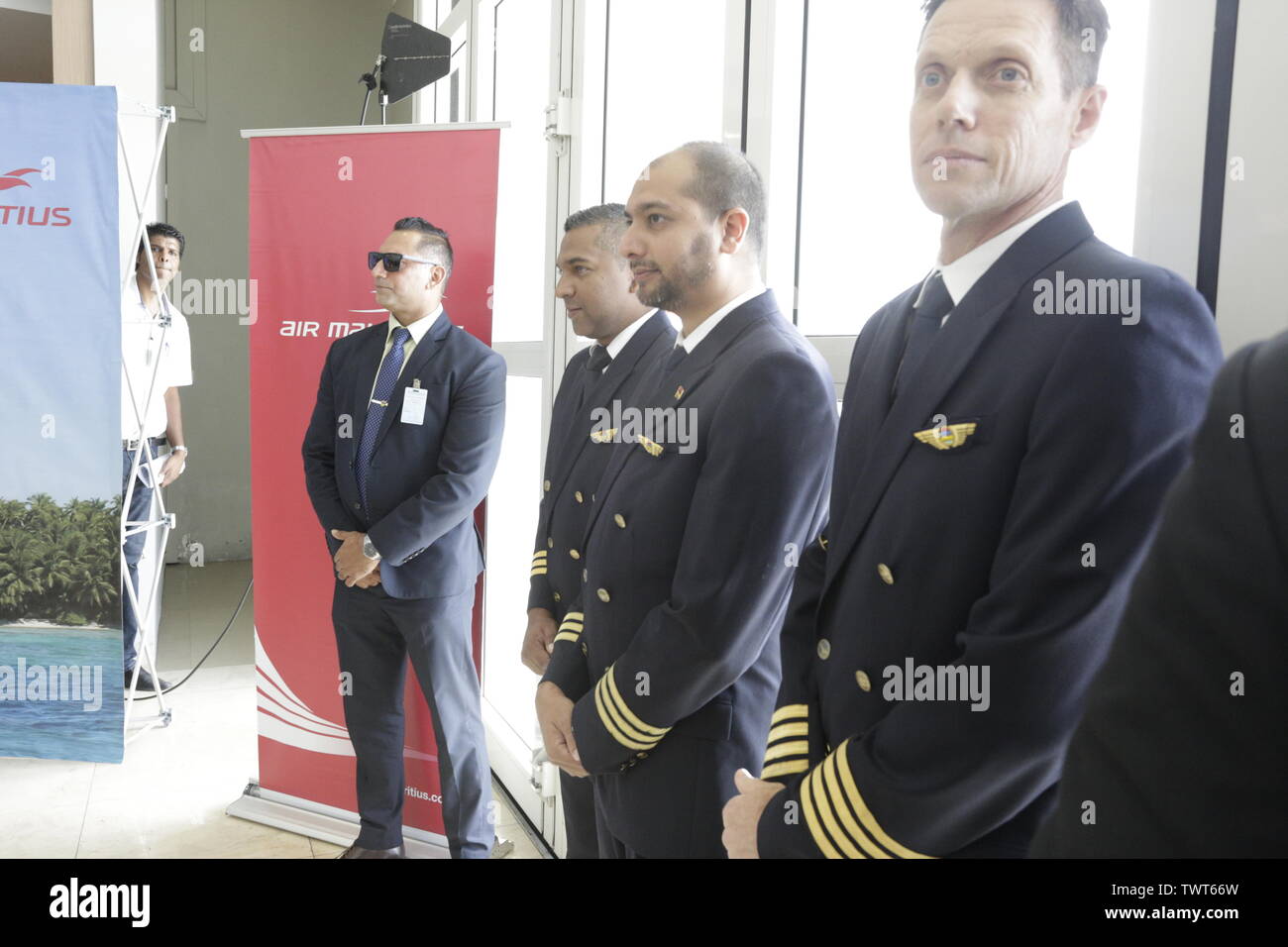 Le Chagos Archipelago a atterri à Maurice, vendredi 21 juin Stock Photo ...