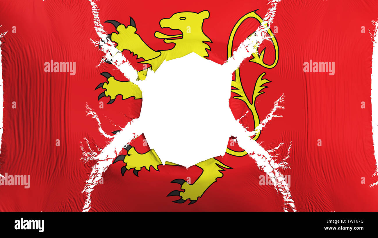 Valletta city flag with a hole Stock Photo - Alamy