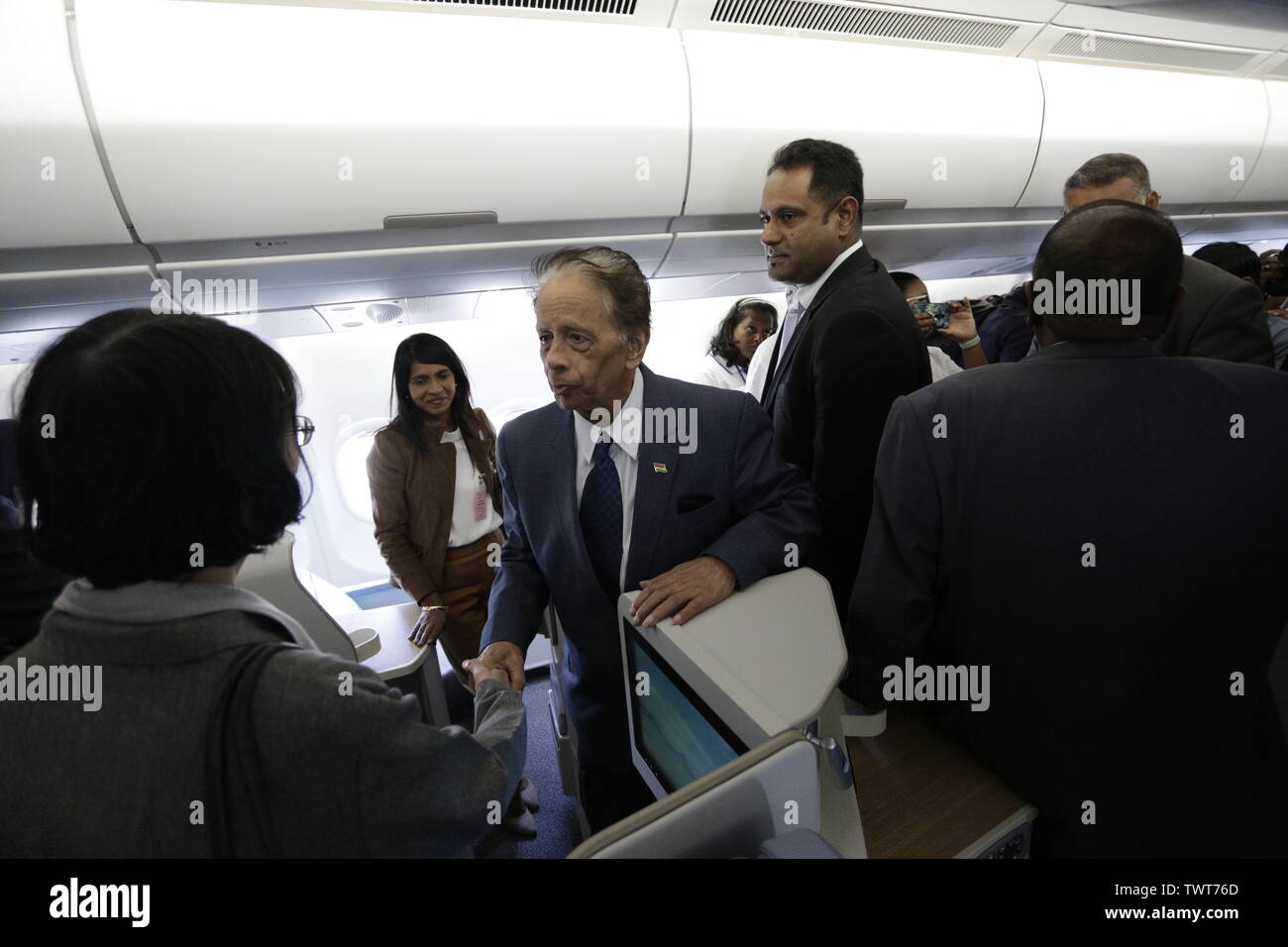 Le Chagos Archipelago a atterri à Maurice, vendredi 21 juin Stock Photo ...