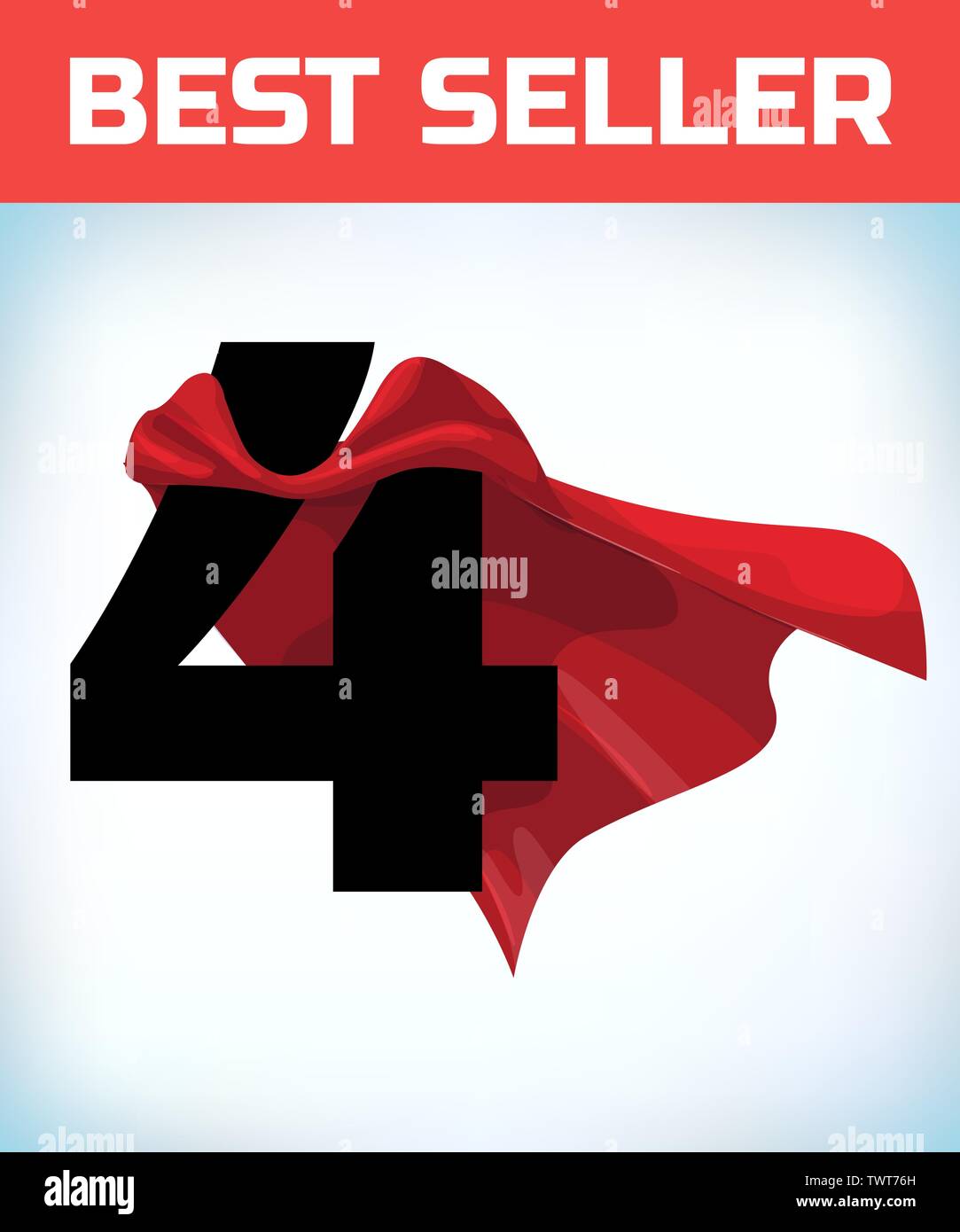 four in red hero cape. Super cloak. Super power. Power concept ...