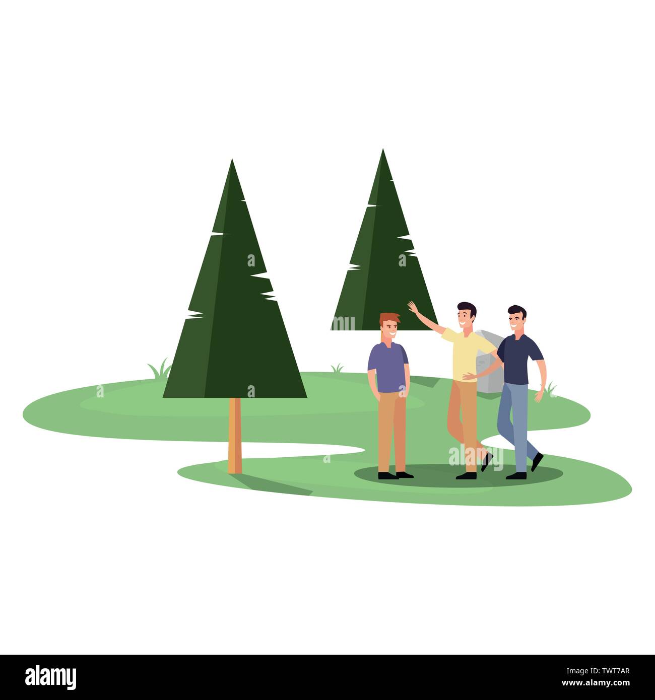 Community park gathering Stock Vector Images - Alamy