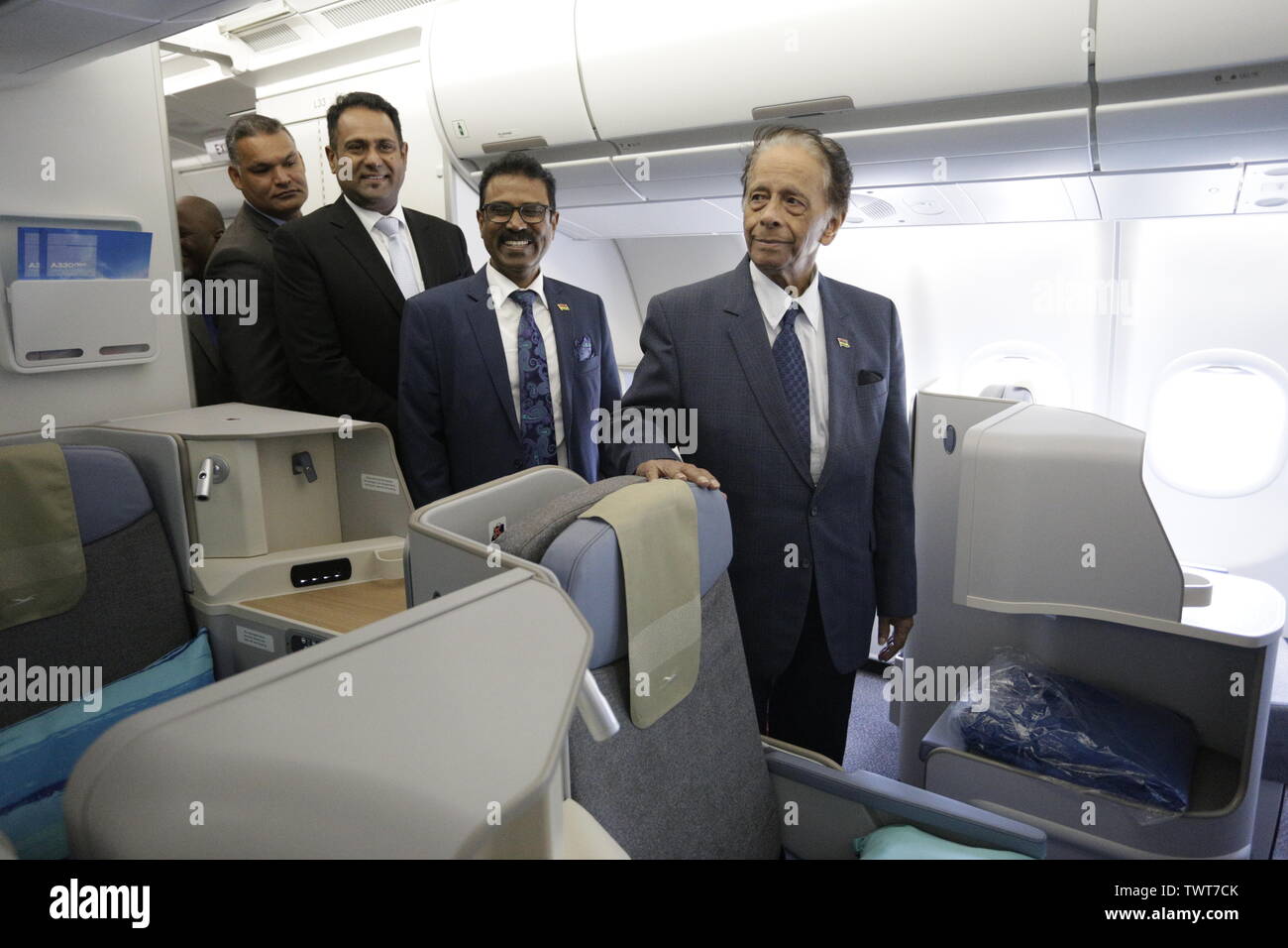 Le Chagos Archipelago a atterri à Maurice, vendredi 21 juin Stock Photo ...