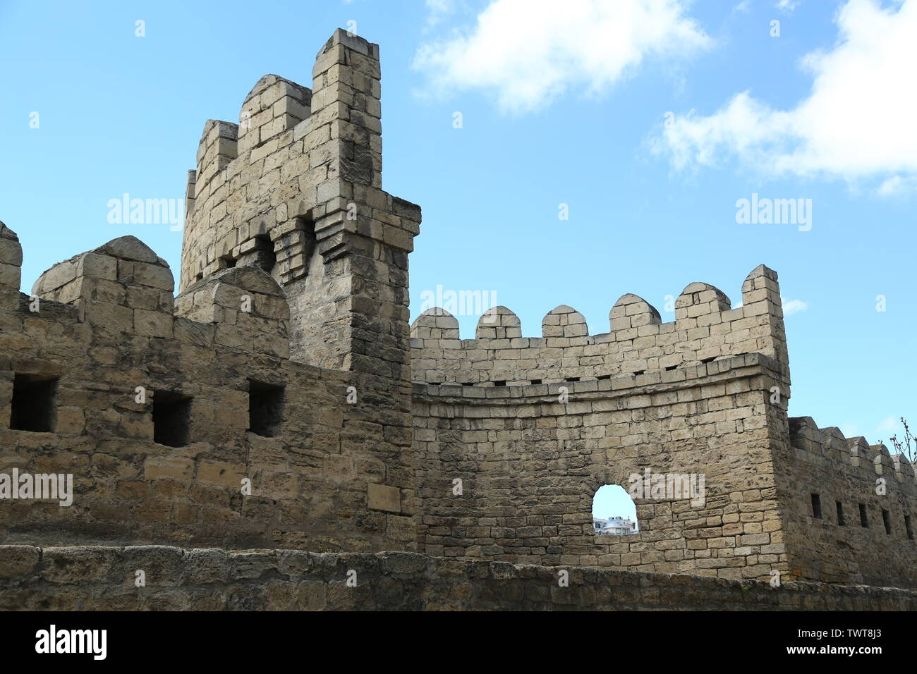 in azerbaijan the view of the center Stock Photo - Alamy