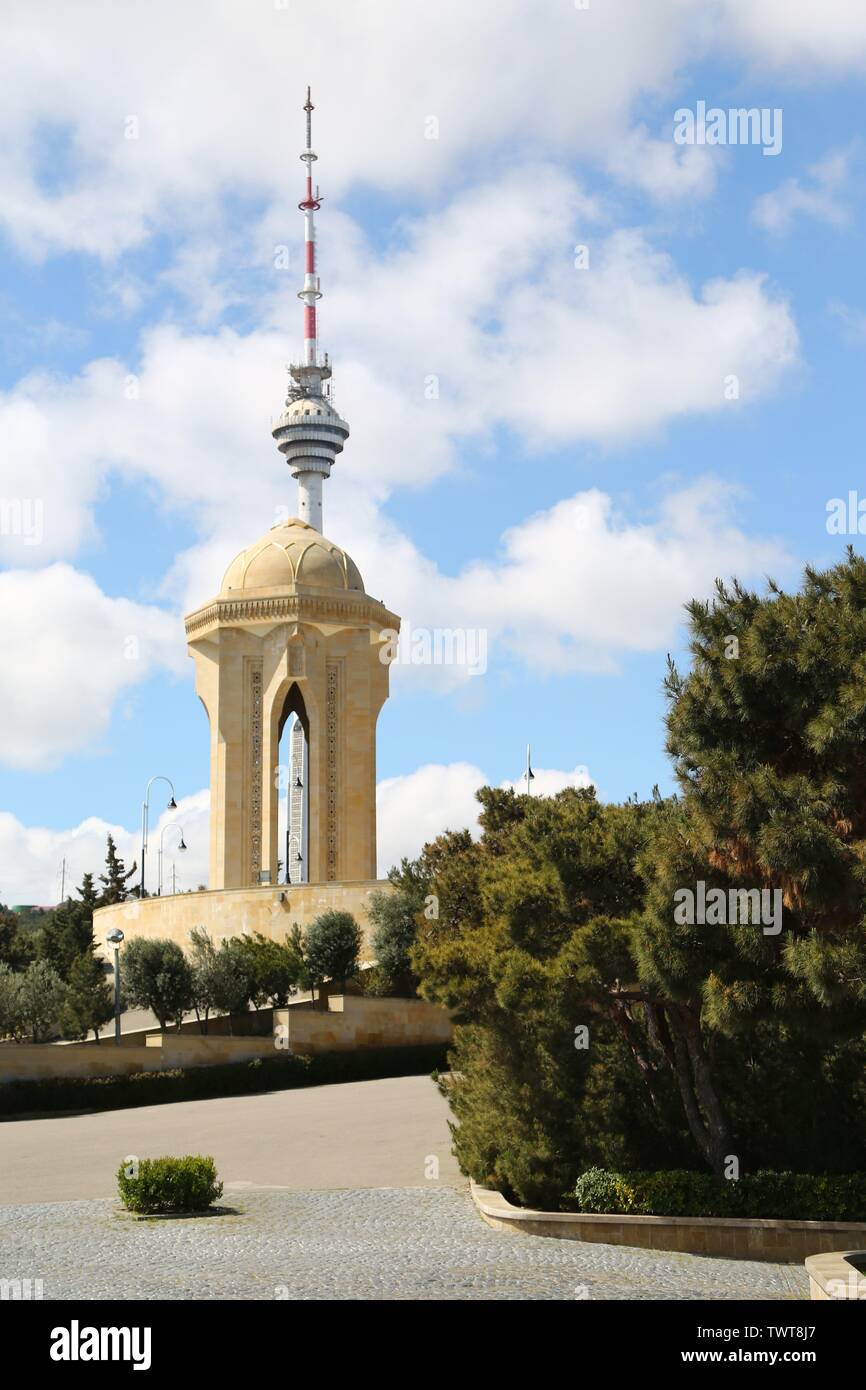 in azerbaijan the view of the center Stock Photo - Alamy