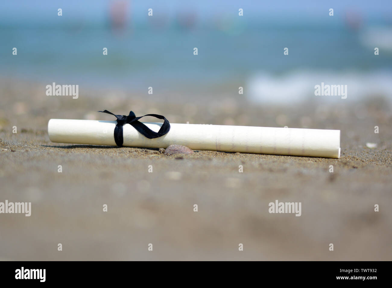 a message on the beach Stock Photo - Alamy