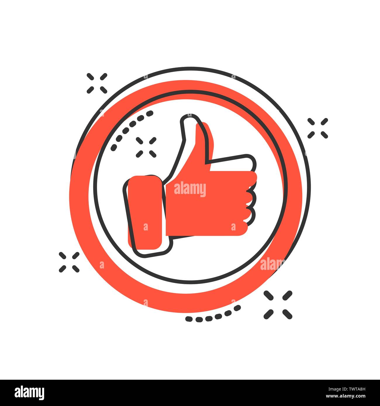 Do's sign icon in comic style. Like vector cartoon illustration. Yes ...