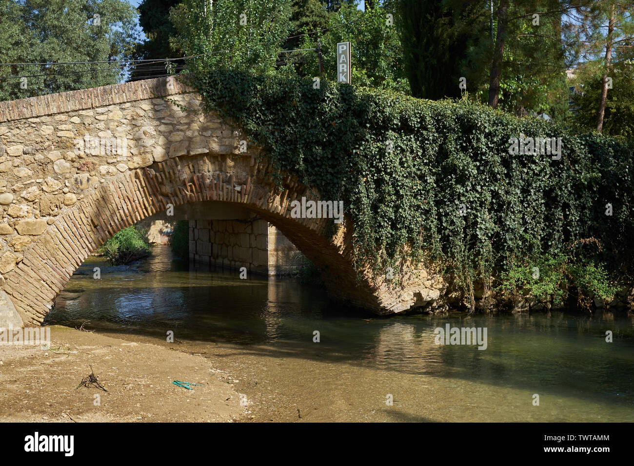 Roman Bridge at Riofrio, Granada province, Andalusia, Spain Stock Photo ...
