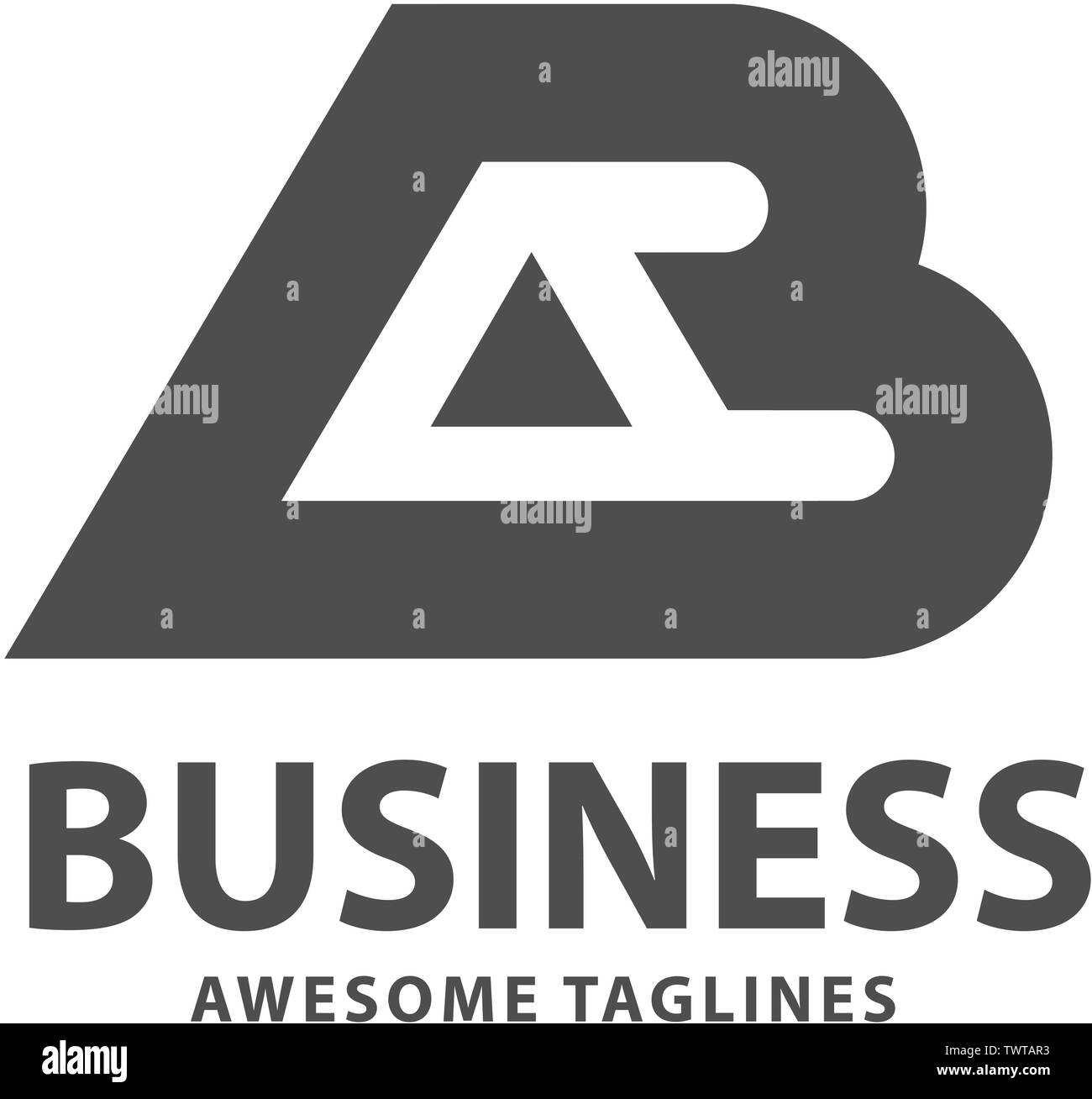 creative strong initial letter ab logo vector concept Stock Vector ...