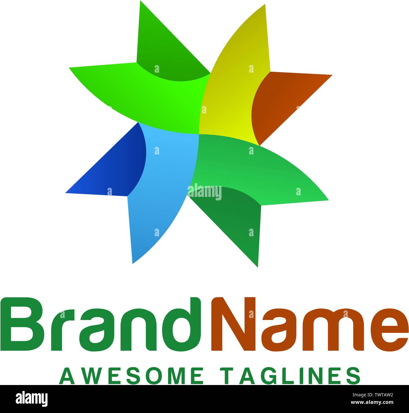 Color logo Stock Vector Images - Alamy