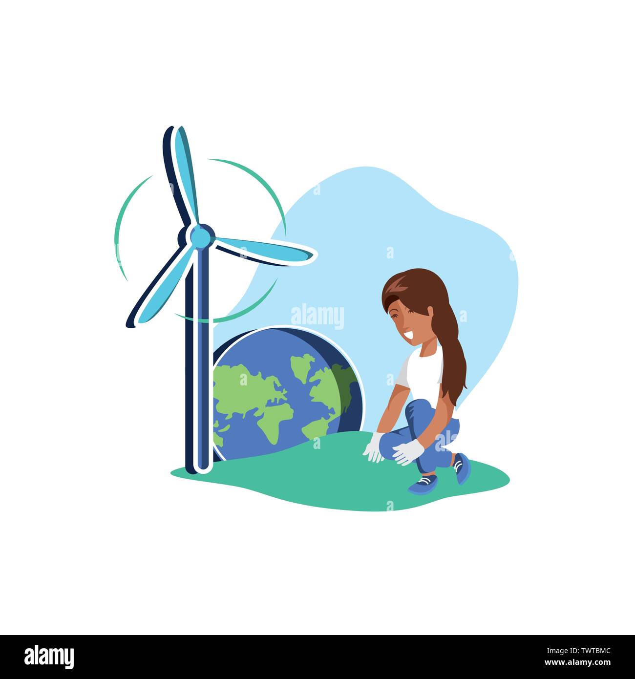 Avatar woman design, Sustainability eco friendly green recycle ecology ...