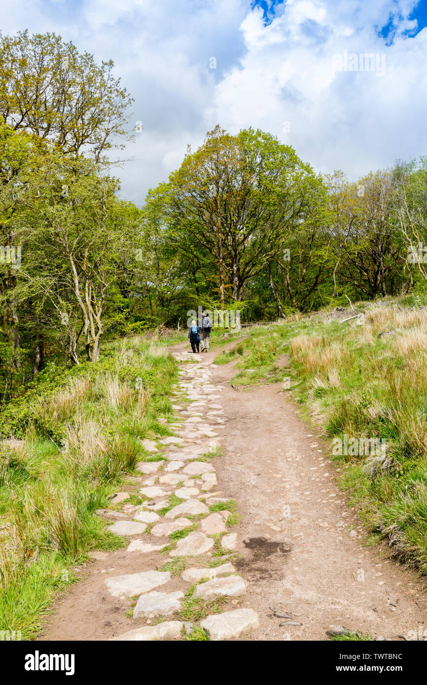 Footpath erosion on the Four Waterfalls Walk in the Brecon Beacons ...