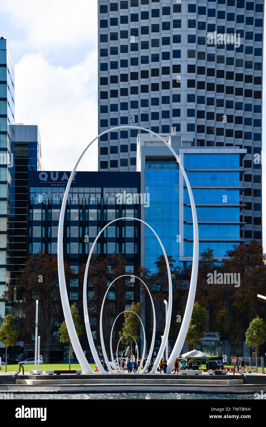 Spanda Sculpture Public Art Perth Western Australia Stock Photo - Alamy