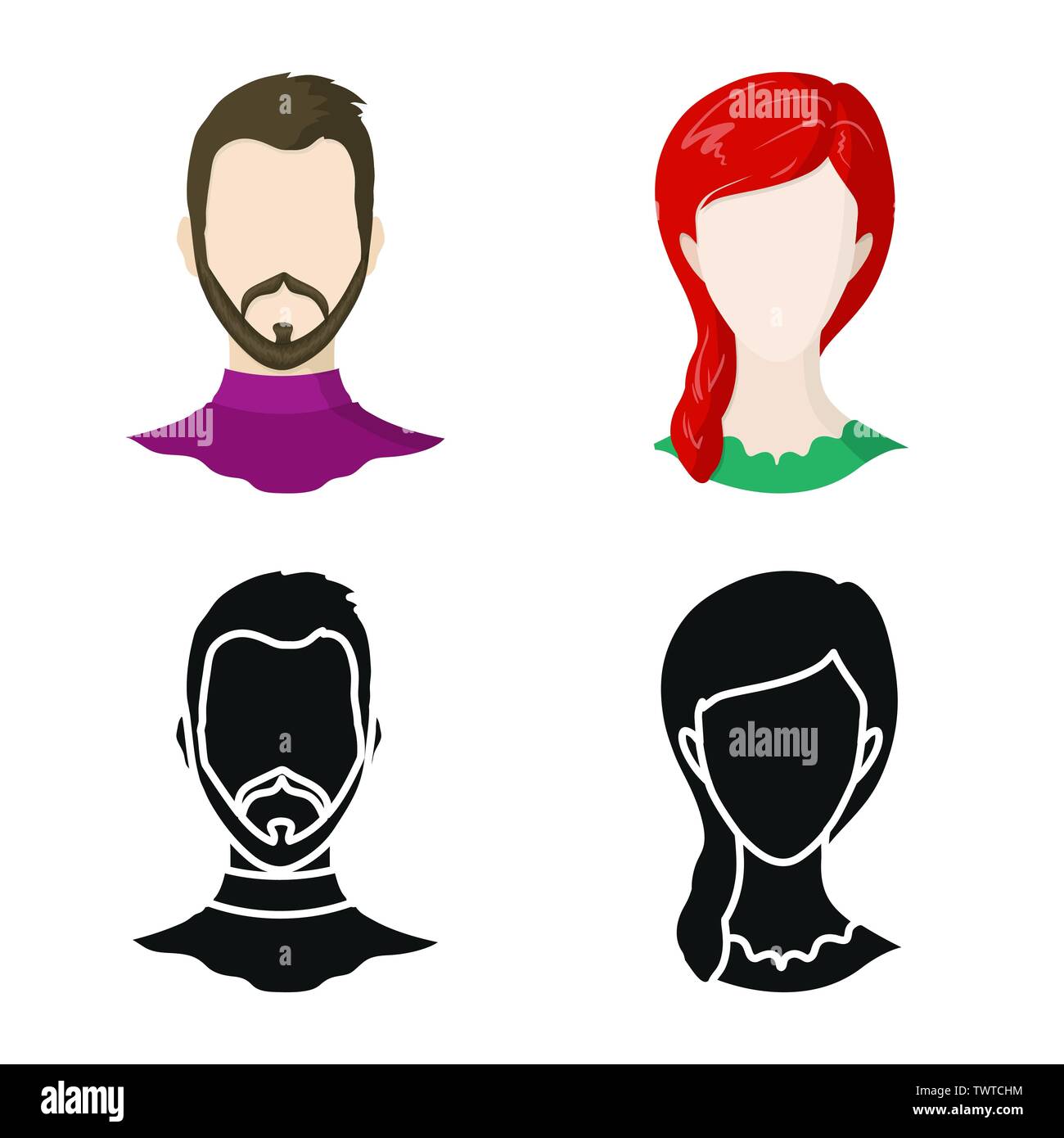 Vector illustration of professional and photo logo. Set of professional ...