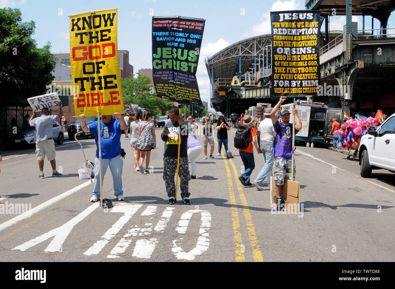 Participants hold placards during the Event.The 37th Annual Mermaid ...