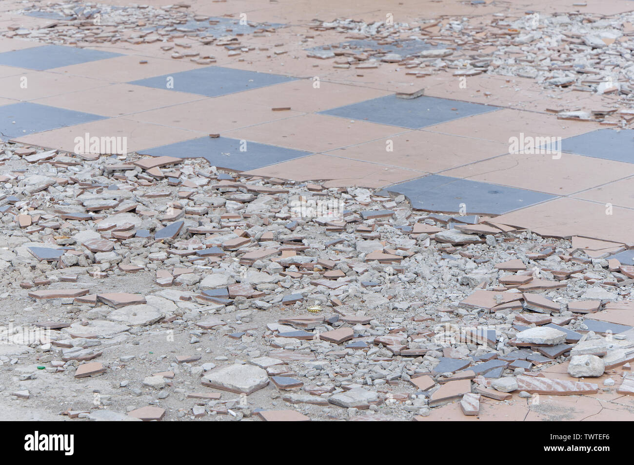 Broken floor tiles hi-res stock photography and images - Alamy