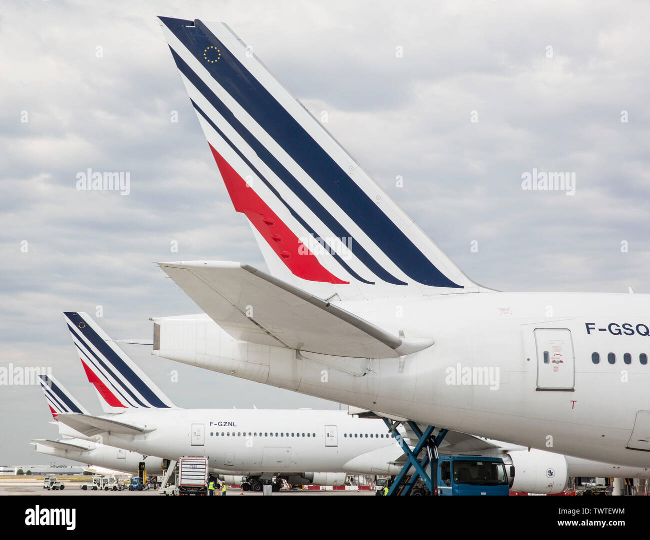 AIR FRANCE PLANES AT ORLY AIRPORT Stock Photo - Alamy
