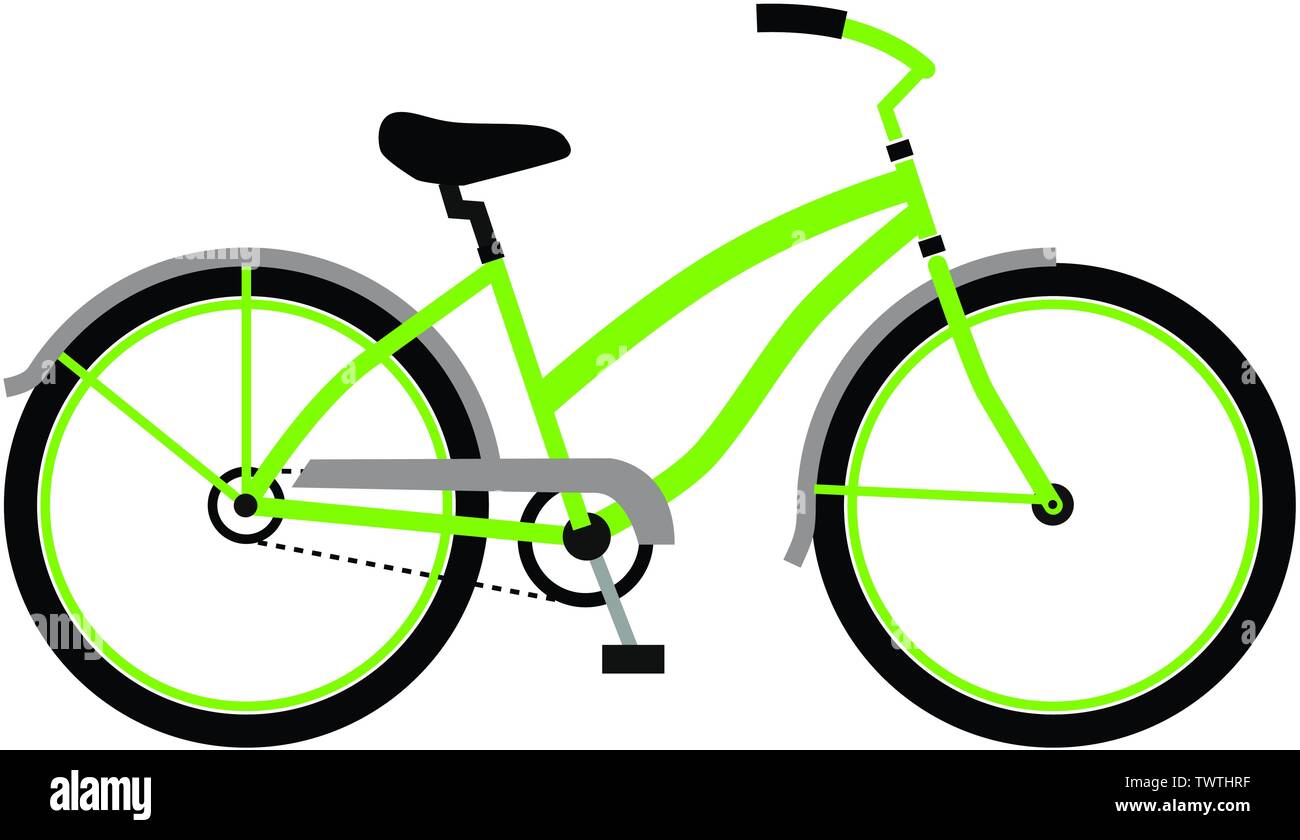 Bicycle icon in trendy design style, Bicycle icon isolated on white ...