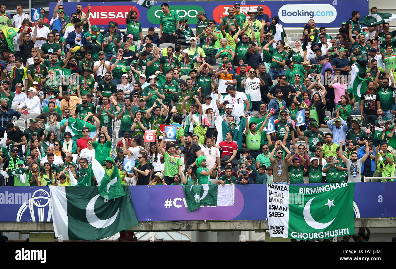 Pakistan fans in the stands during the ICC cricket World Cup group ...