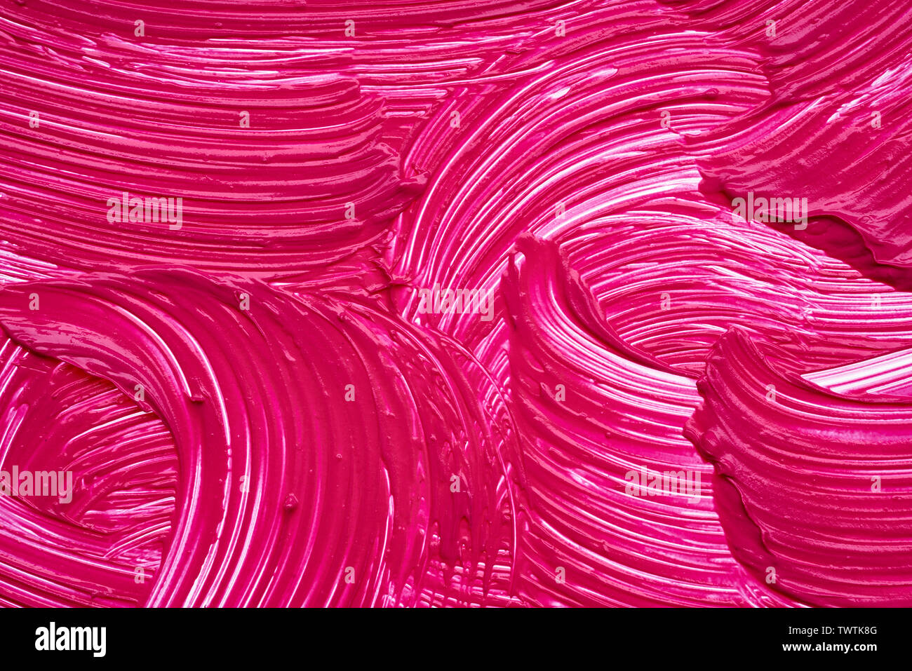 Pink strokes and texture mascara or acrylic on a white background Stock ...