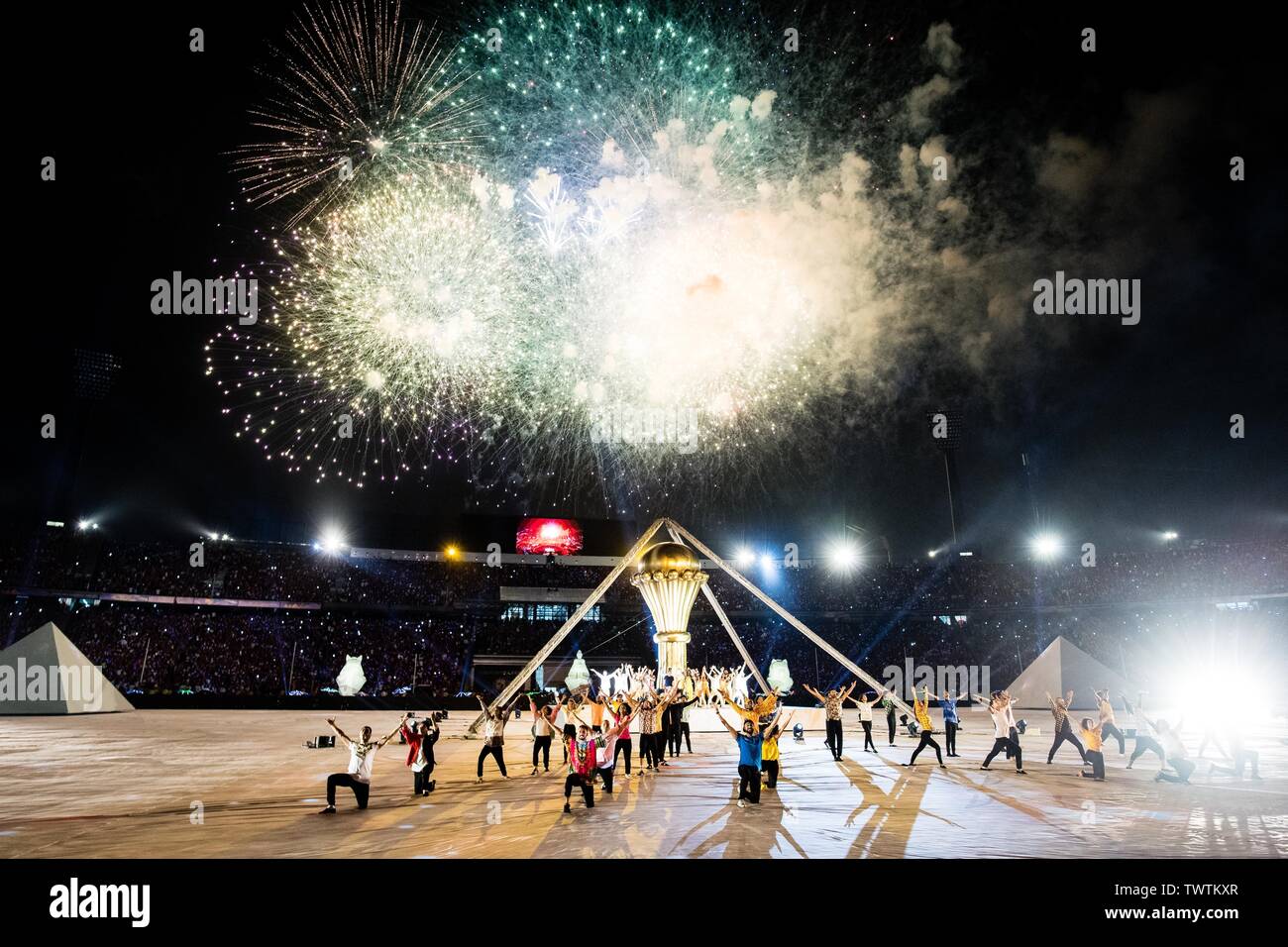 Stadium opening ceremony africa hi-res stock photography and images - Alamy